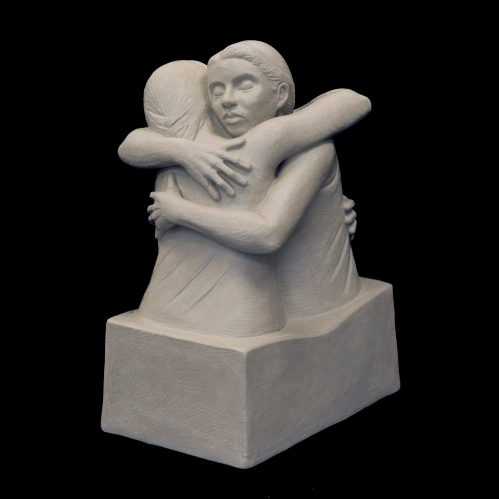 The Hug – Framed Sculpture Wall Art - Marie Smith Sculpture